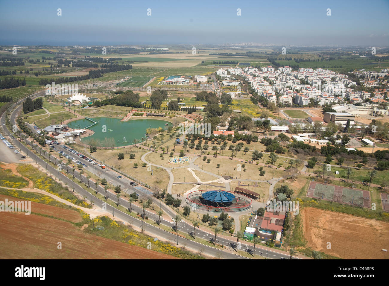 Aerial photograph of the Park of Ra'anana in the Sharon Stock Photo - Alamy