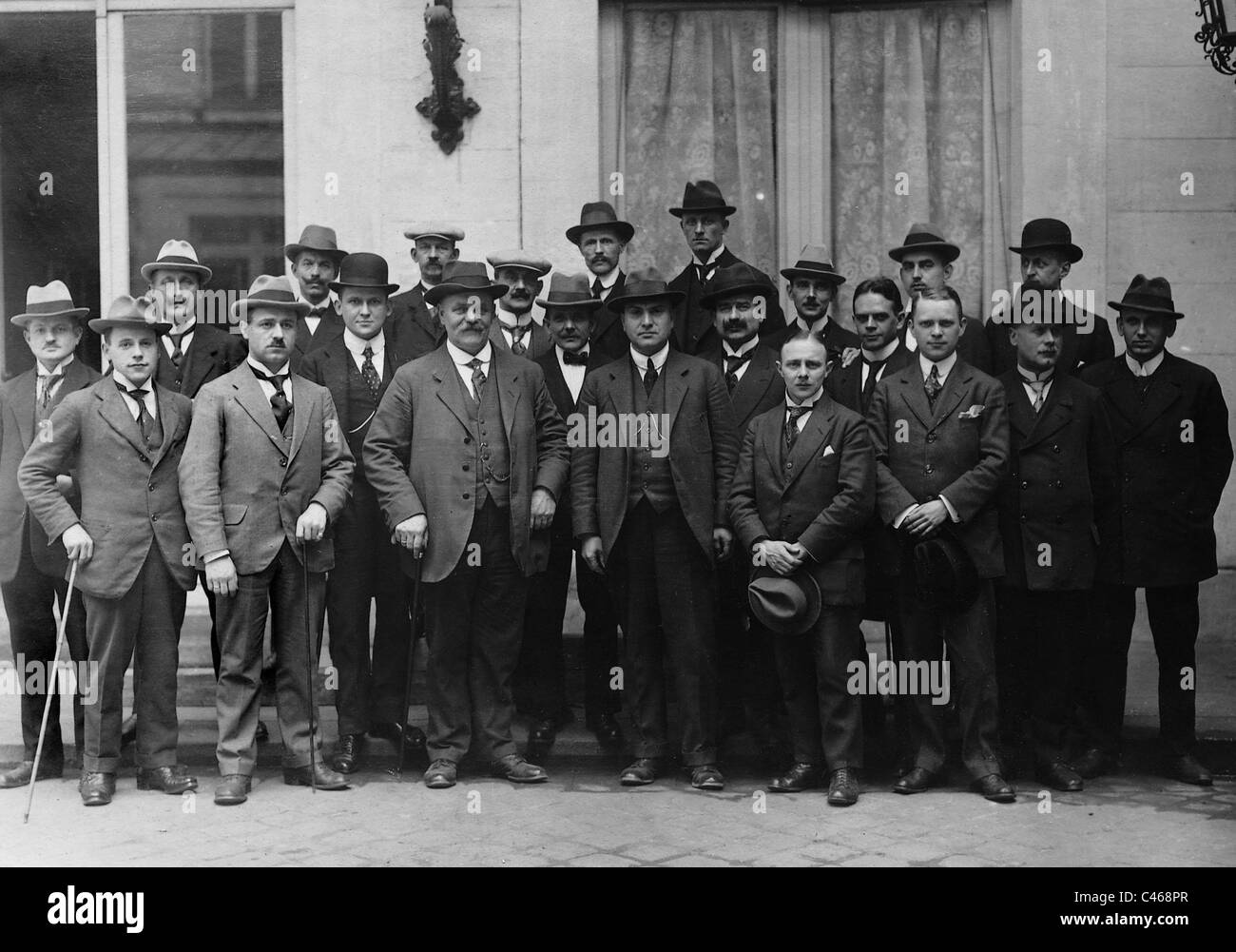 German postal workers at the peace negotiations at Versailles, 1919 ...