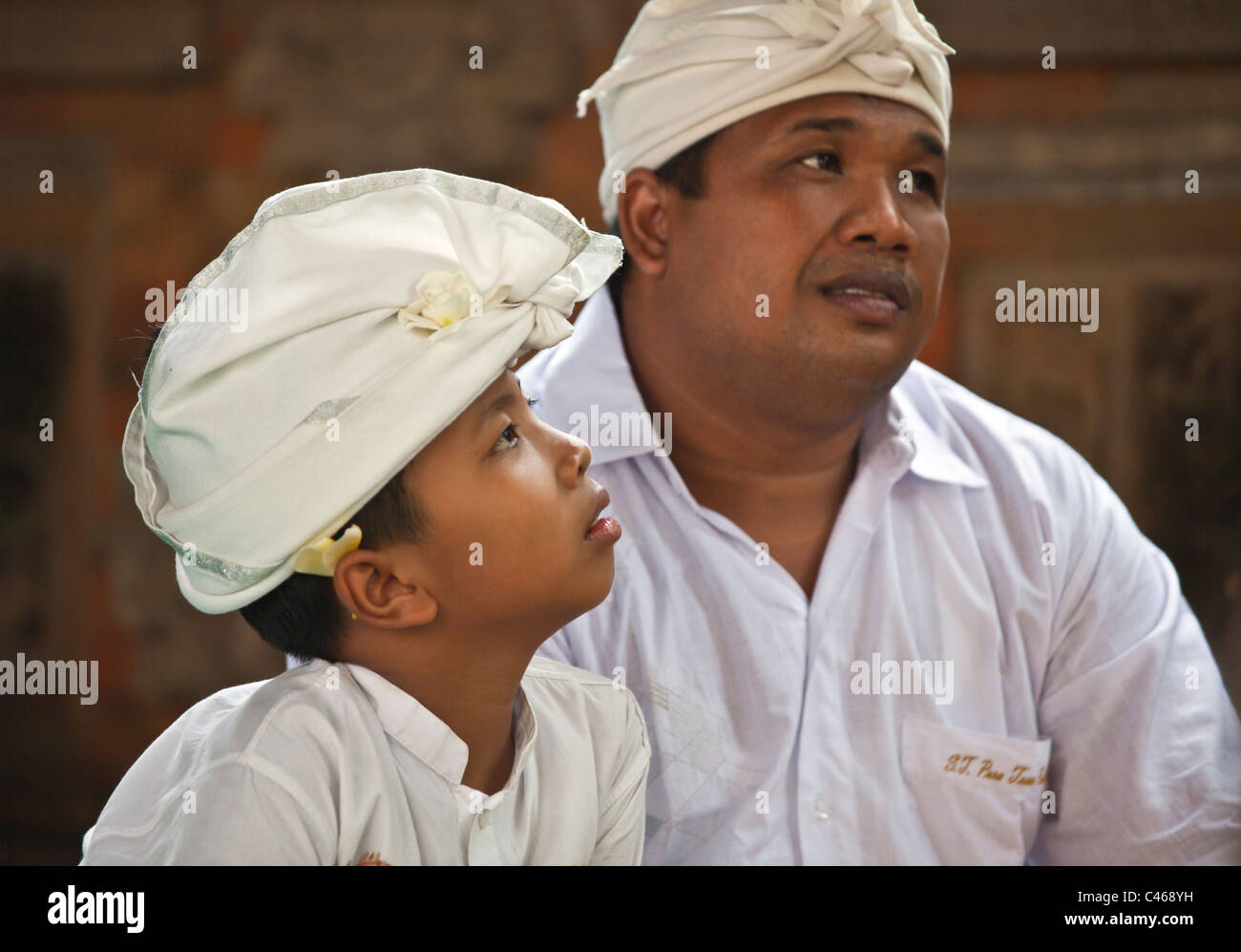 Bali father son in traditional dress hi-res stock photography and ...