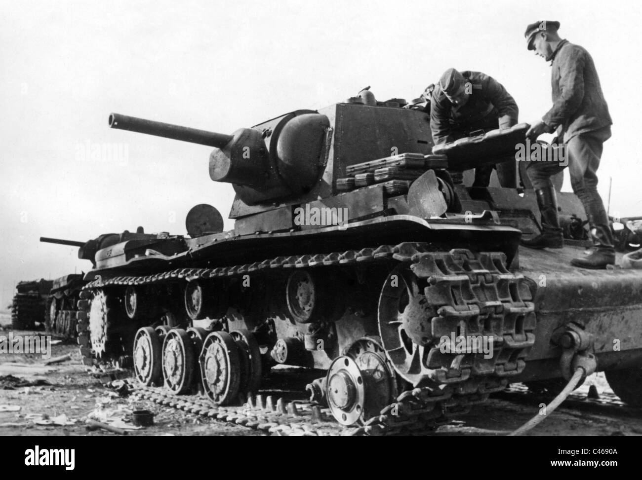 Second World War: Destroyed Red Army Tanks Stock Photo - Alamy