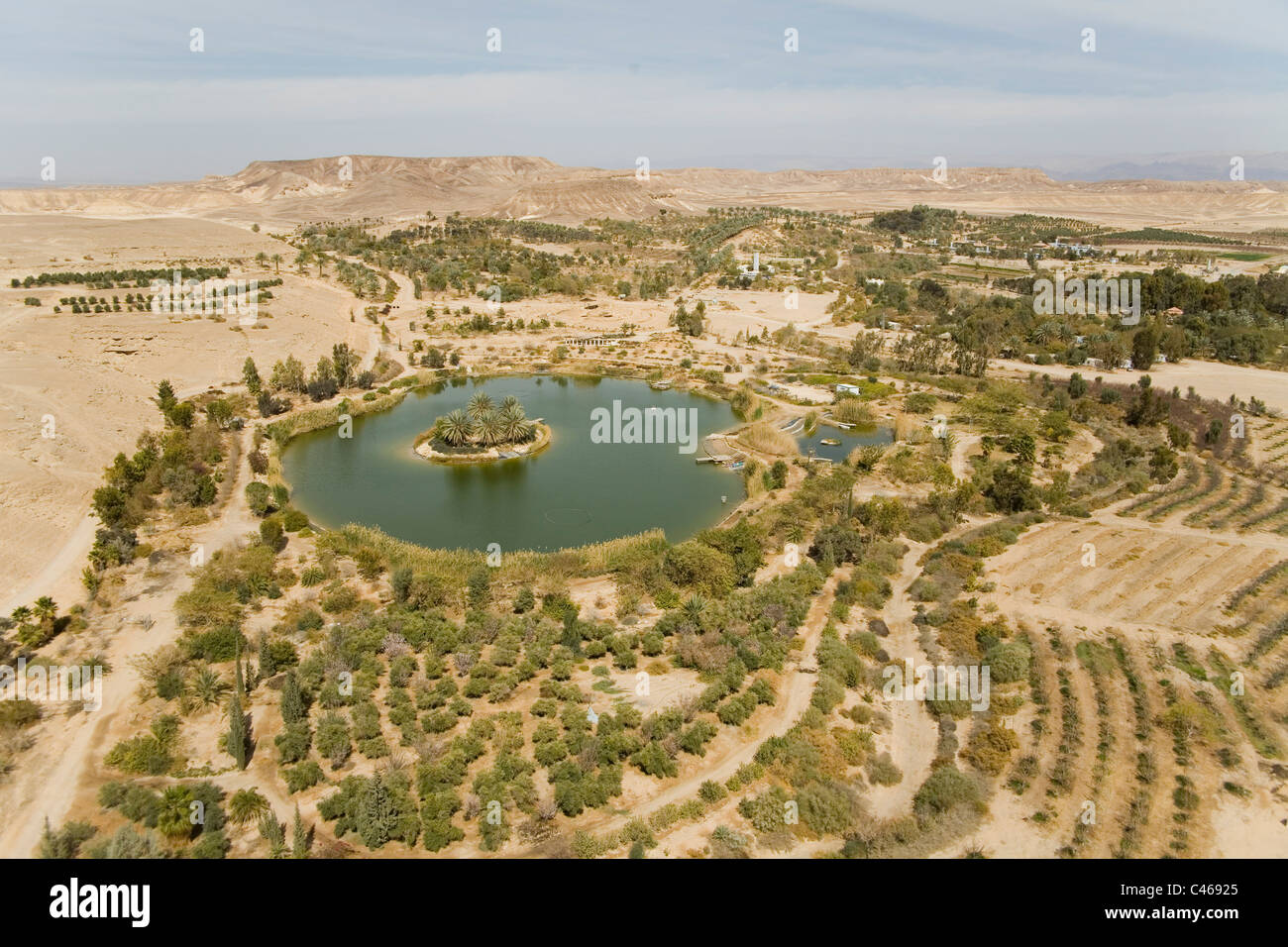 Aerial photograph of Neot Smadar in the Arava Stock Photo - Alamy