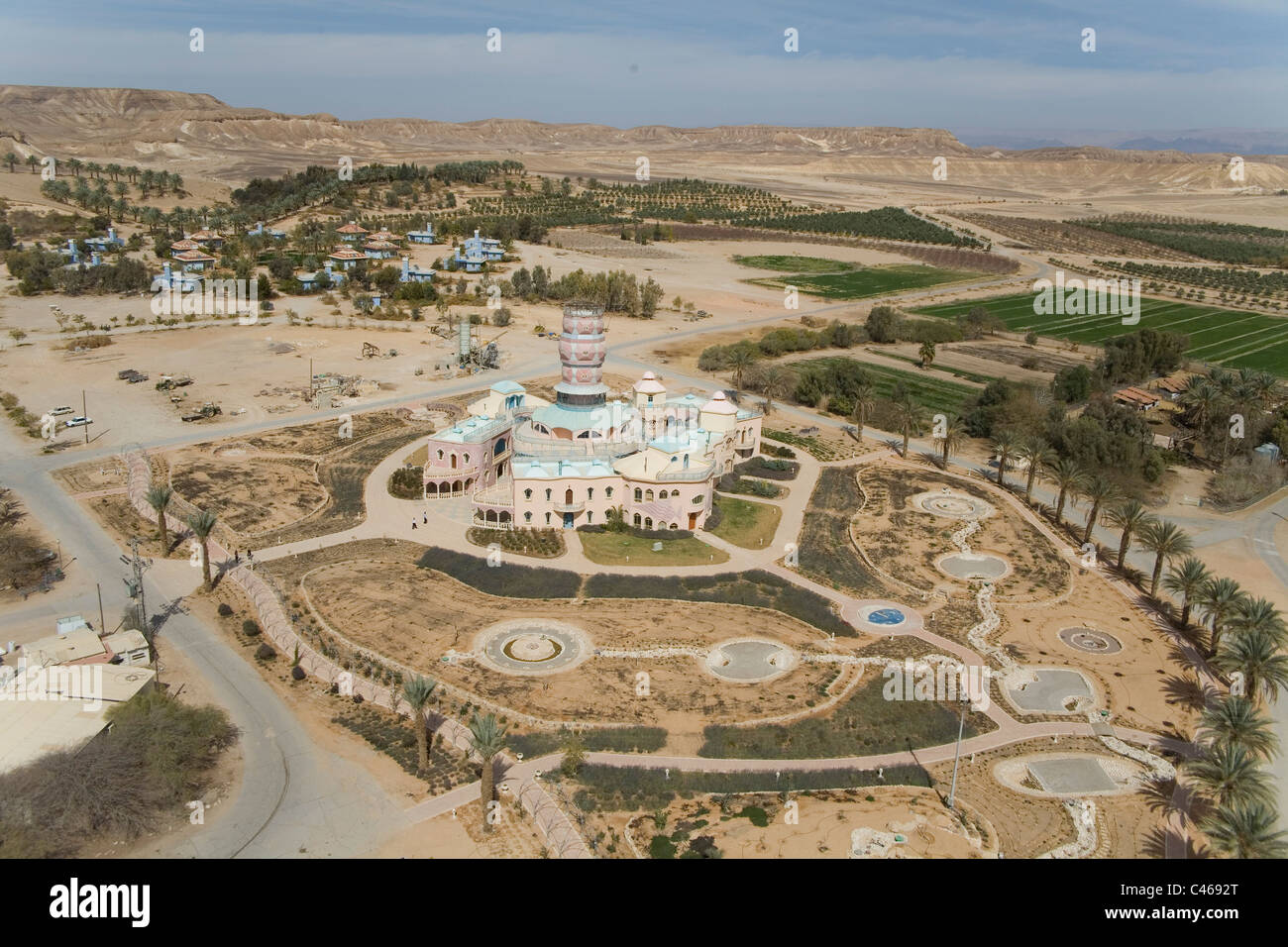 Aerial photograph of Neot Smadar in the Arava Stock Photo - Alamy