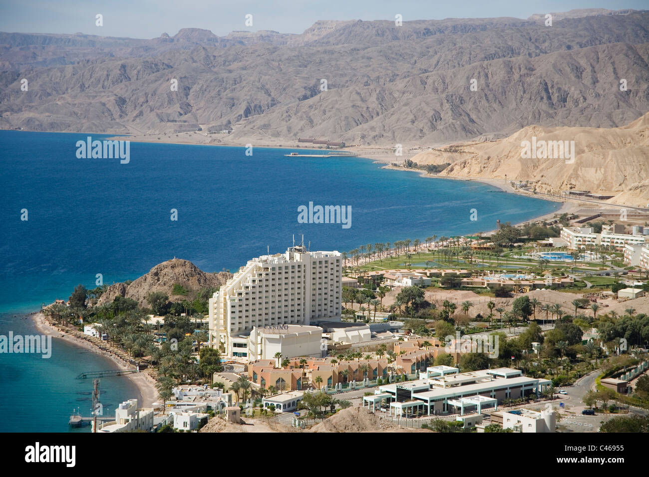 Aerial photograph of the Egyptian village of Taba Stock Photo - Alamy