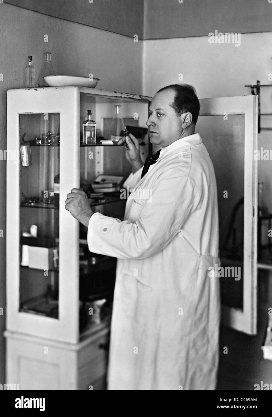 Gottfried benn in his practice in berlin hi-res stock photography and ...