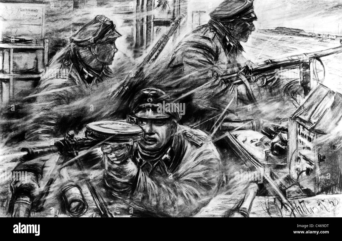 Second World War: German railwaymen fighting partisans in occupied ...