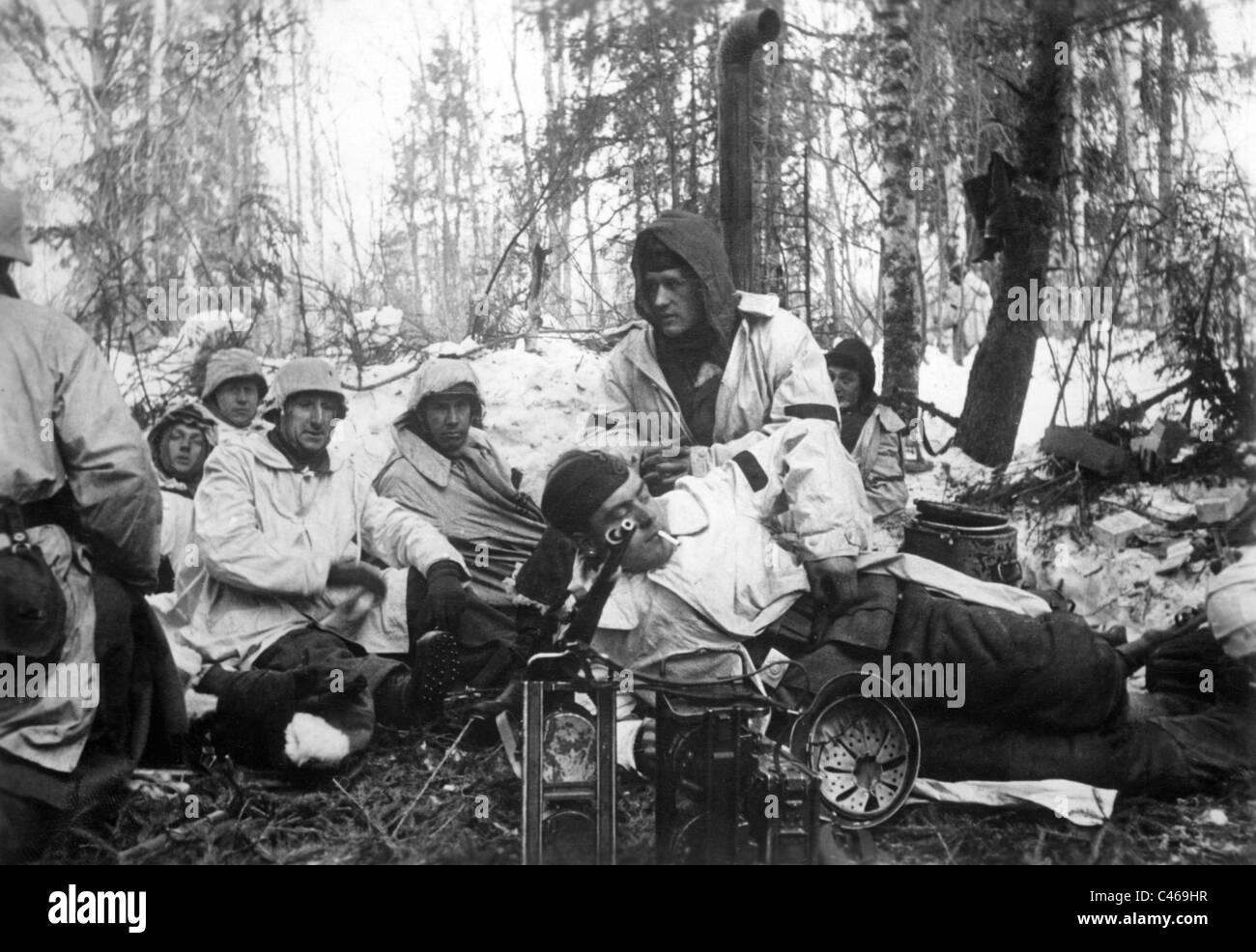 Second World War: German police fighting partisans in occupied Soviet ...