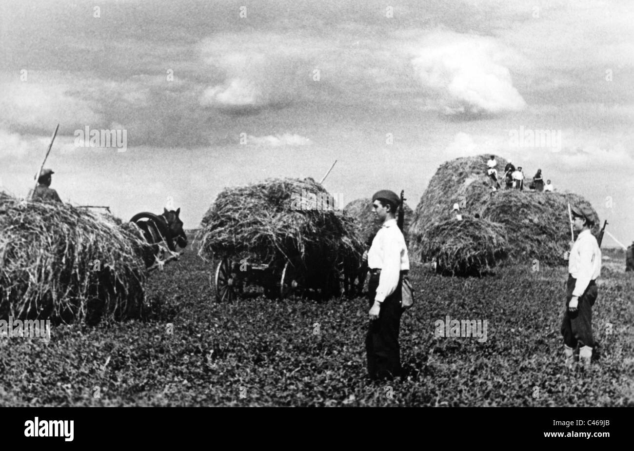 Second World War: German police fighting partisans in occupied Soviet ...