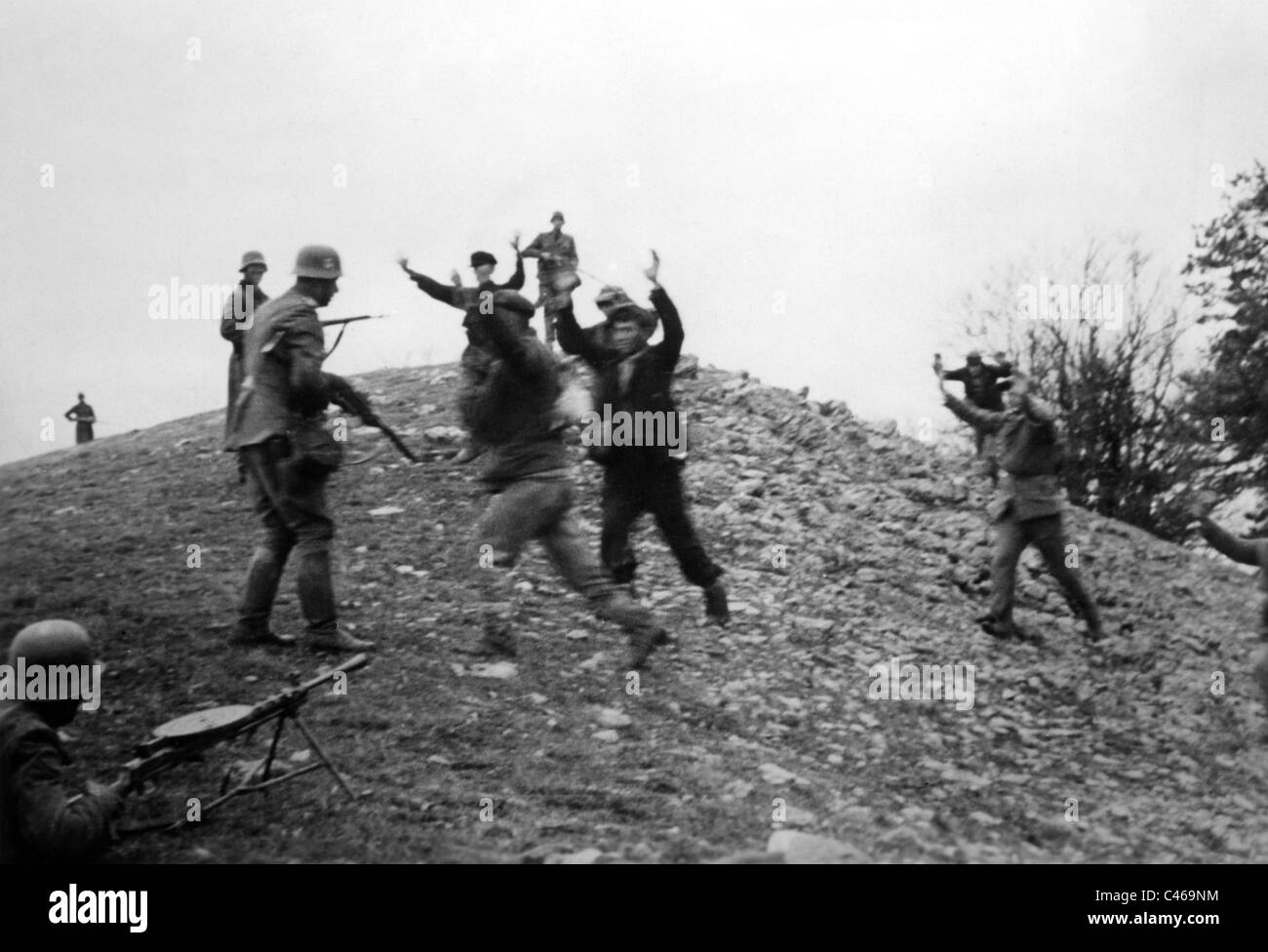 Second World War: German Wehrmacht fighting against partisans Stock ...