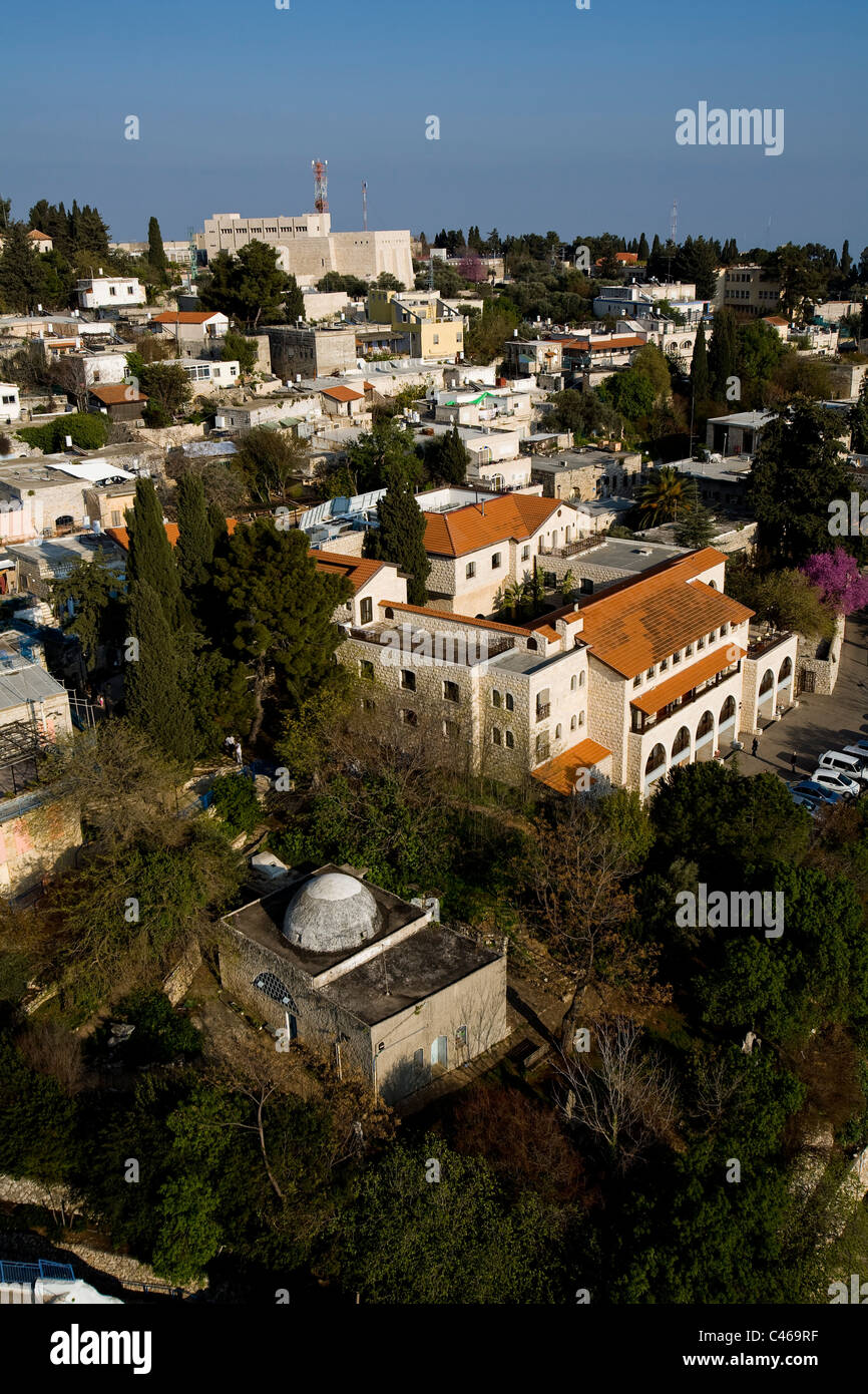 Aerial photograph of the city of Zefat in the Upper Galilee Stock Photo ...