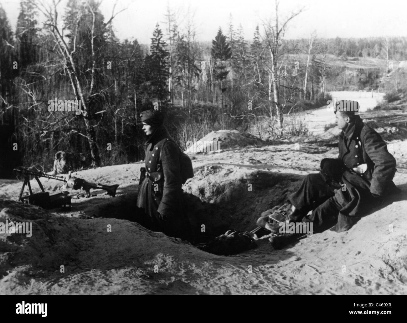 Second World War: German Wehrmacht fighting against partisans Stock ...