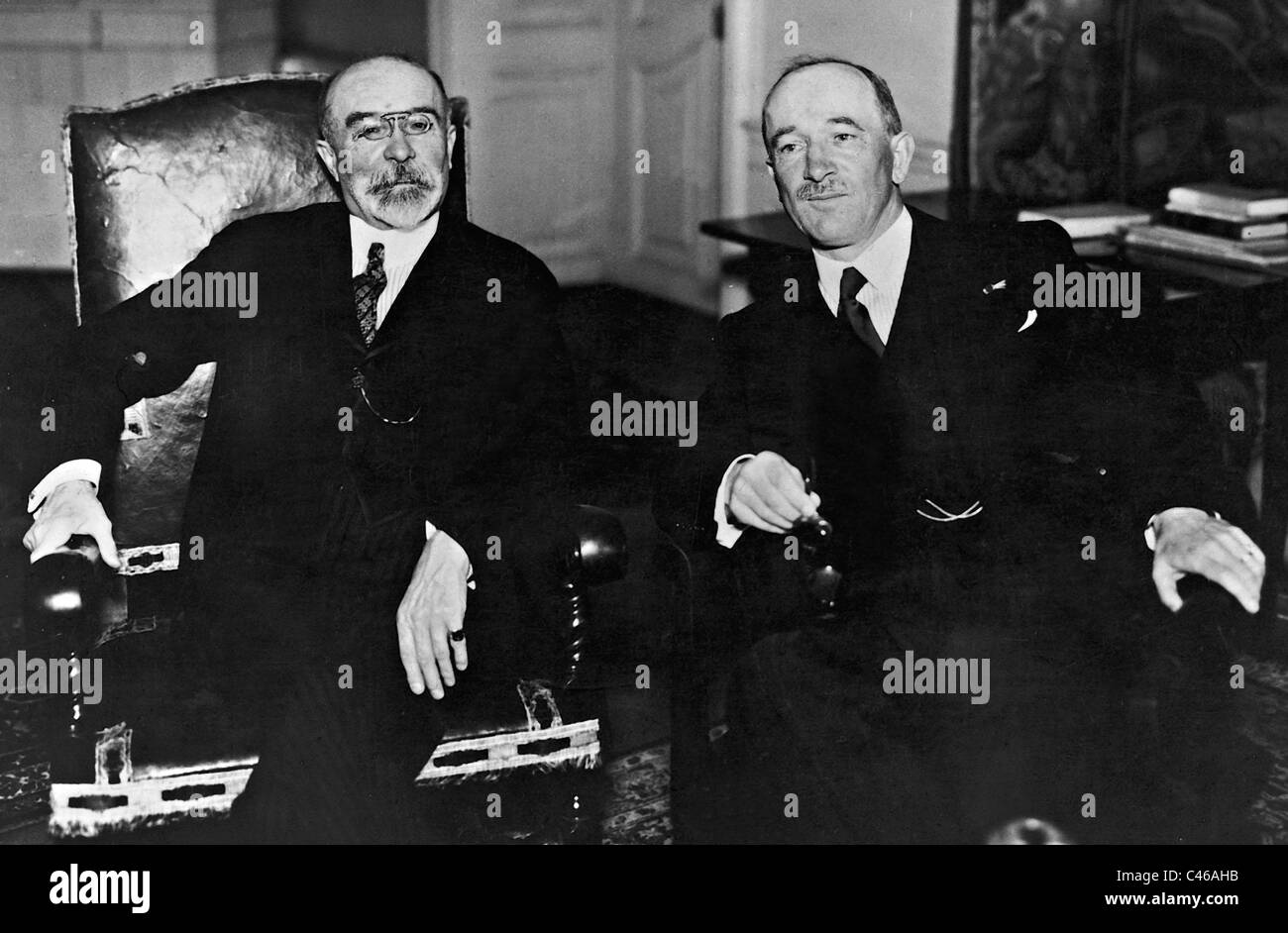 Jean Louis Barthou and Edvard Benes, 1934 Stock Photo - Alamy