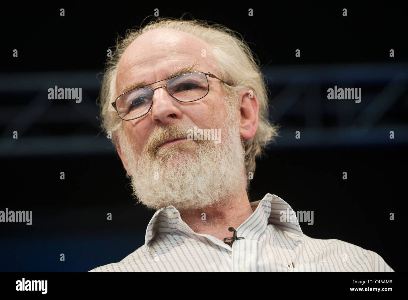David Crystal linguistics professor pictured at Hay Festival 2011 Stock ...