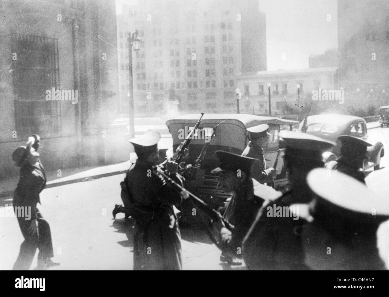 Revolt of the nationalists in Chile, 1938 Stock Photo - Alamy