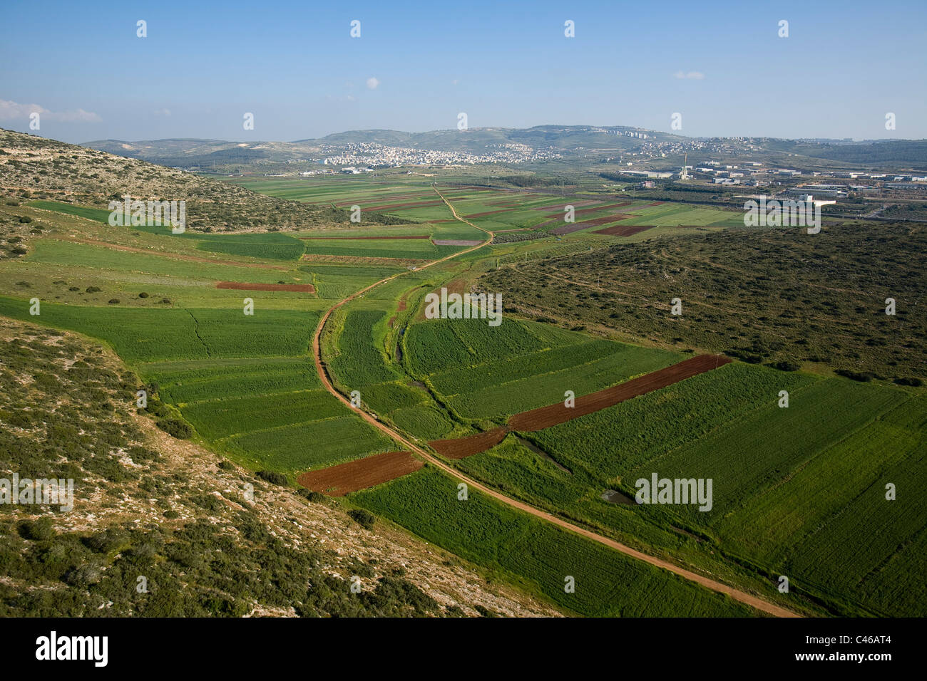 Aerial photograph of Sepphoris in the Lower Galilee Stock Photo - Alamy
