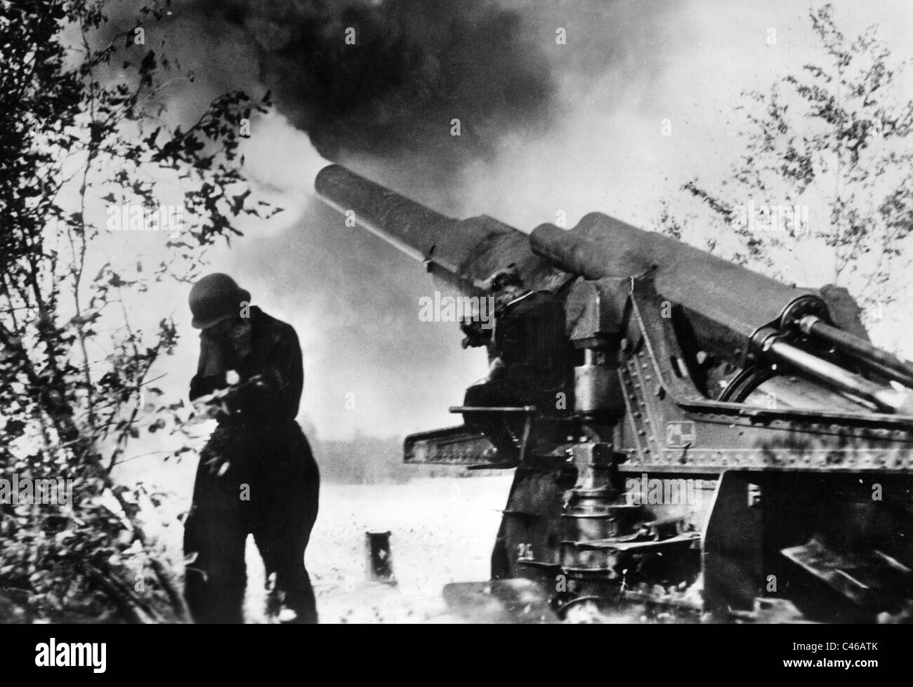 Second World War: German Artillery Stock Photo - Alamy