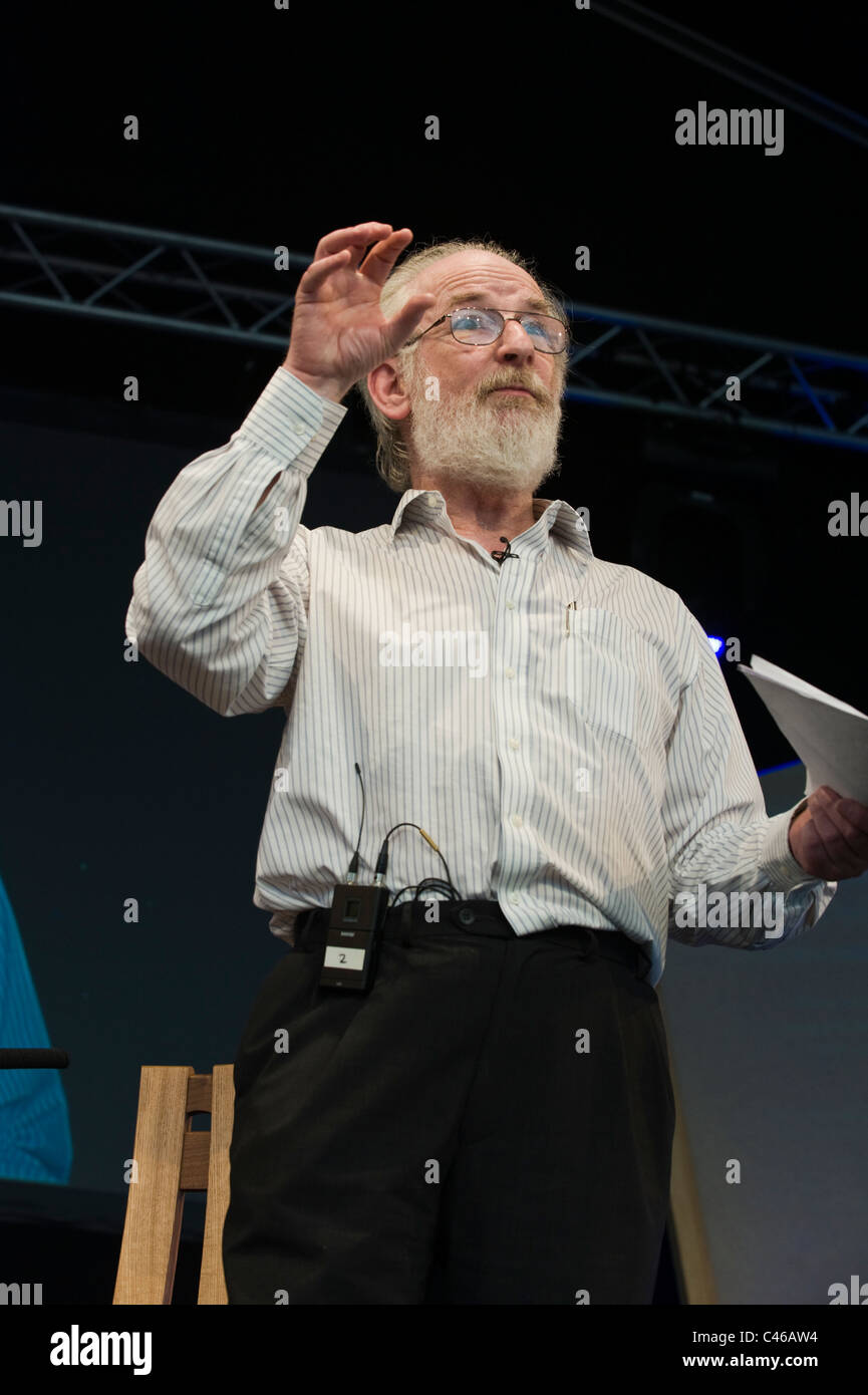 David Crystal linguistics professor pictured at Hay Festival 2011 Stock ...