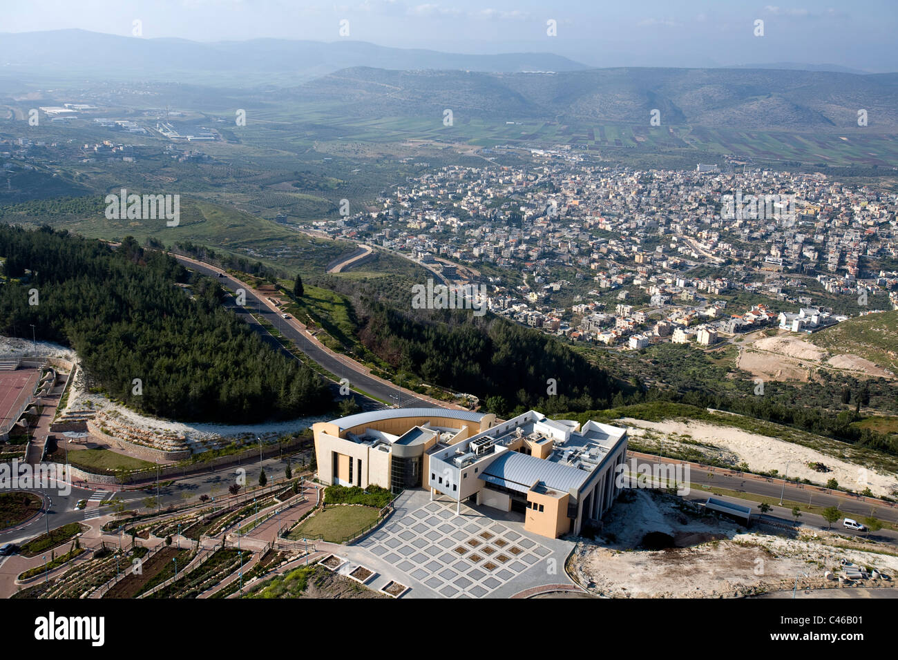 Aerial photograph of Nazerat 'Ilit in the Lower Galilee Stock Photo - Alamy