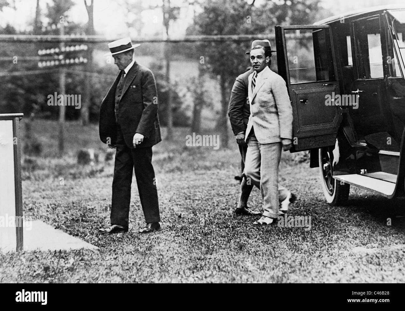 Calvin Coolidge and Edsel Ford, 1926 Stock Photo - Alamy
