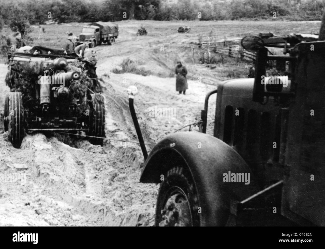 Second World War: German Artillery Stock Photo - Alamy