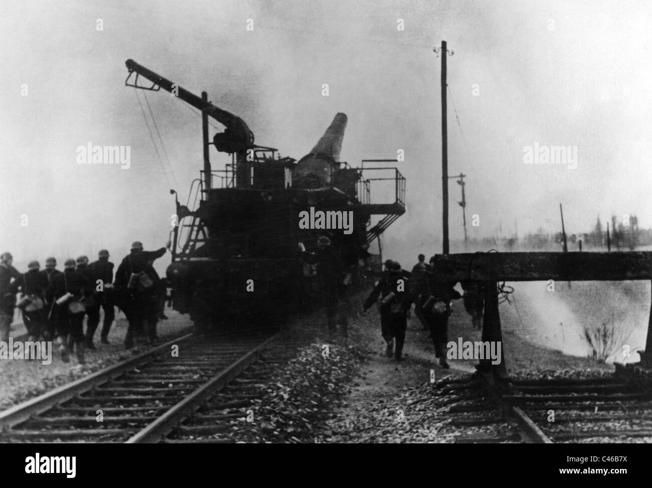 Second World War, German Artillery: Railway Guns Stock Photo - Alamy