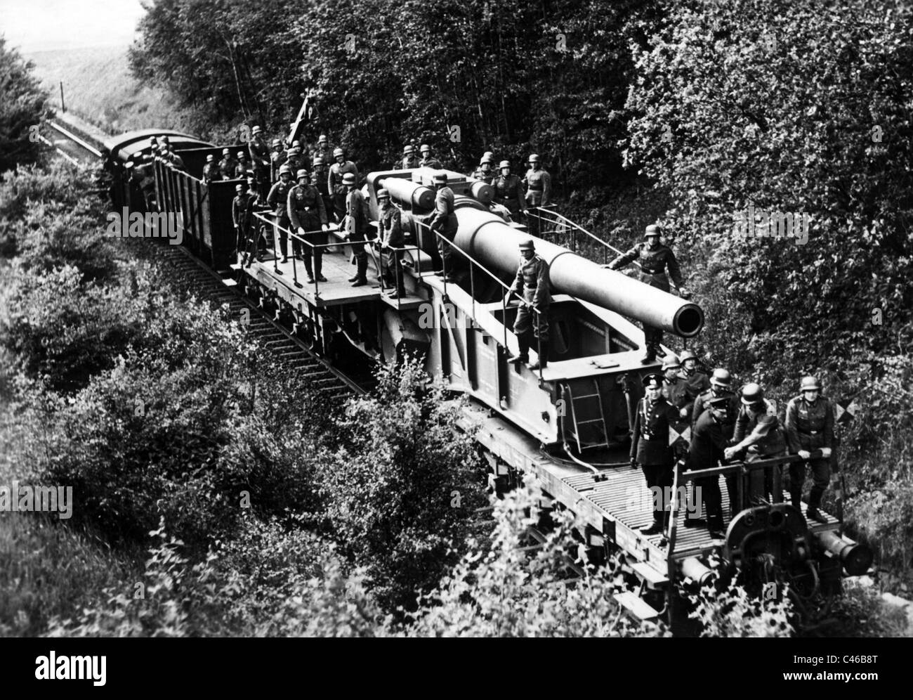 Second World War, German Artillery: Railway Guns Stock Photo - Alamy