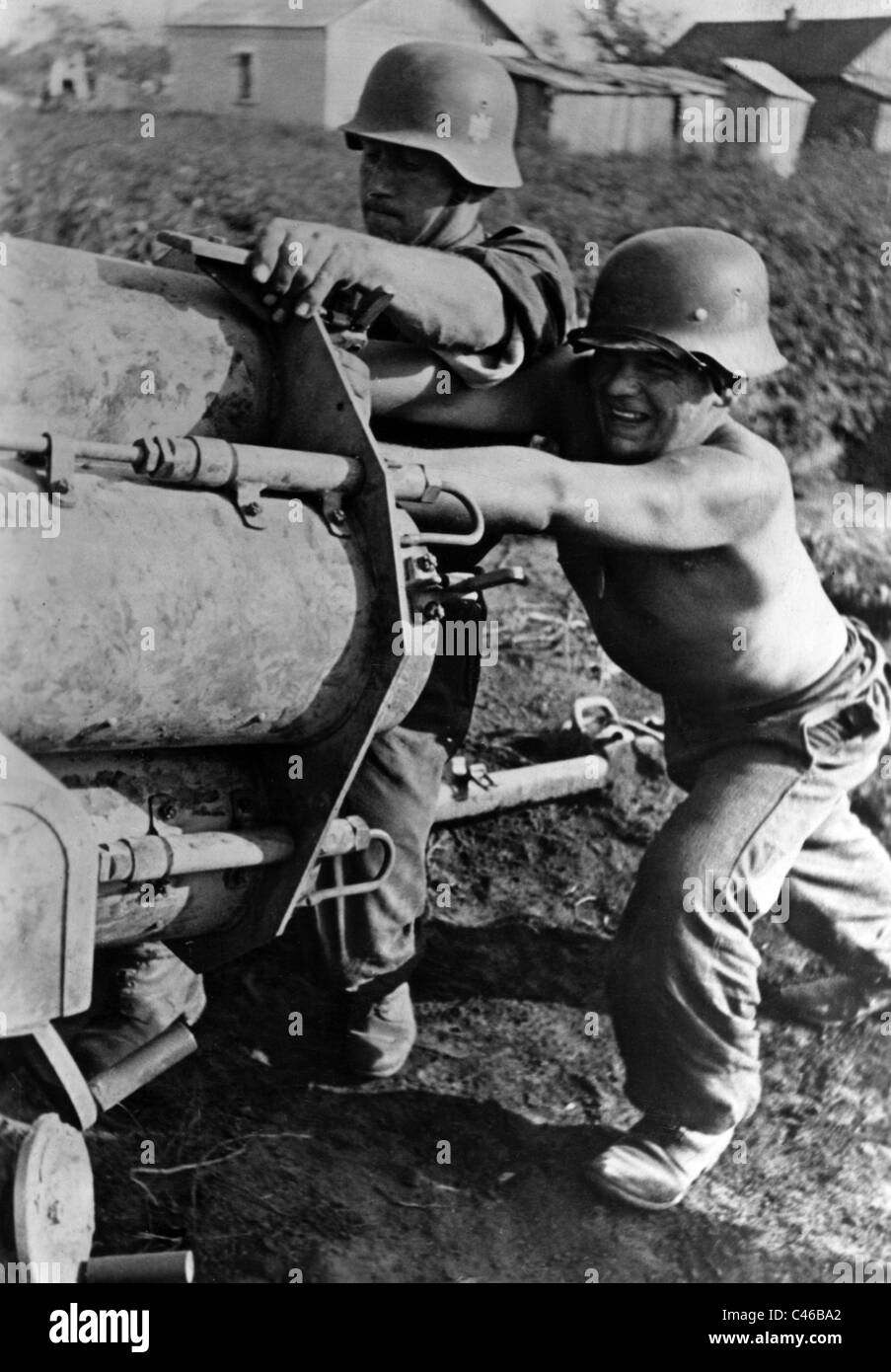 Second World War, German Artillery: Nebelwerfer (Do-Werfer Stock Photo ...