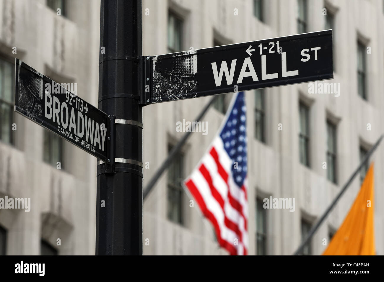 The Wall street area in New York City's financial district houses the ...