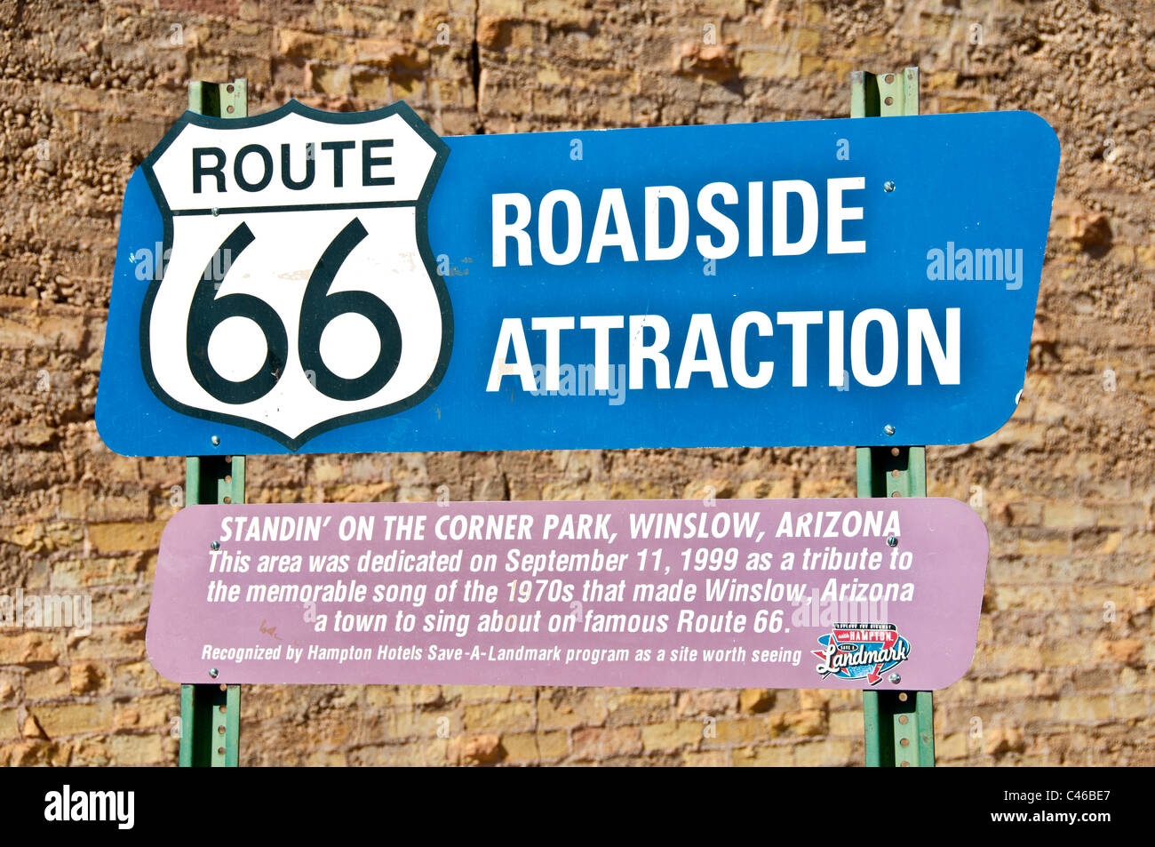 Route 66 sign Stock Photo - Alamy