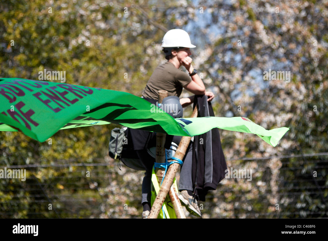Green energy protest hi-res stock photography and images - Alamy