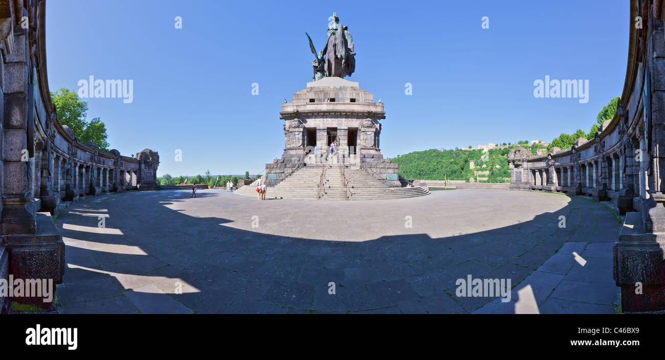 The Deutsches Eck (German Corner), a famous landmark in the German city ...