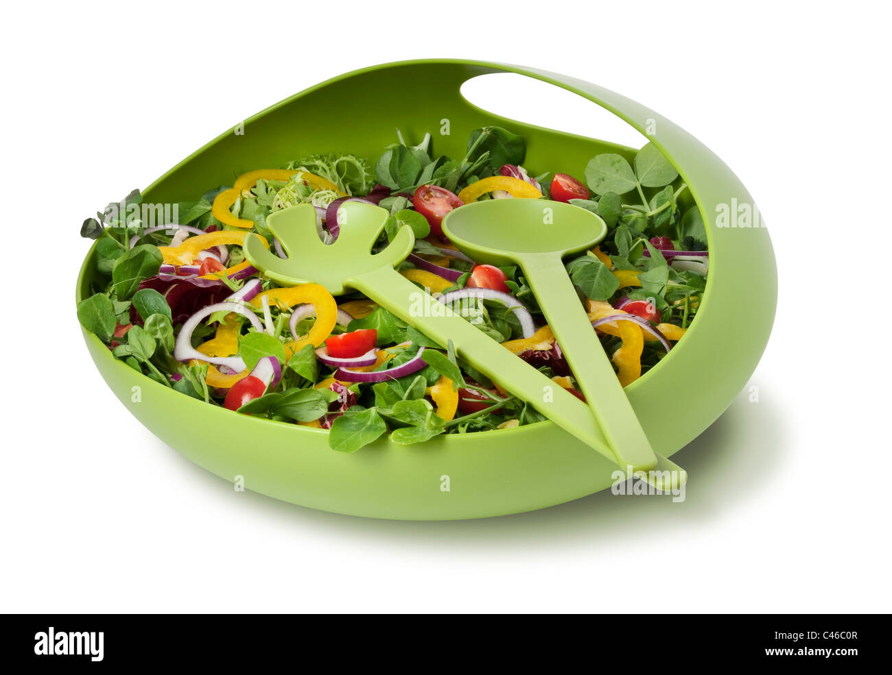 Serving of salad Cut Out Stock Images & Pictures - Alamy