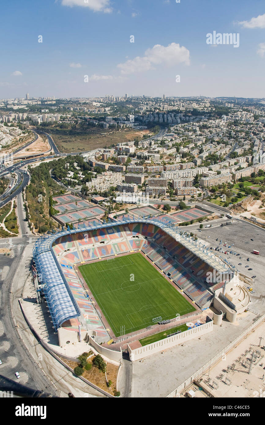 Aerial photograph of Teddy stadium in western Jerusalem Stock Photo - Alamy
