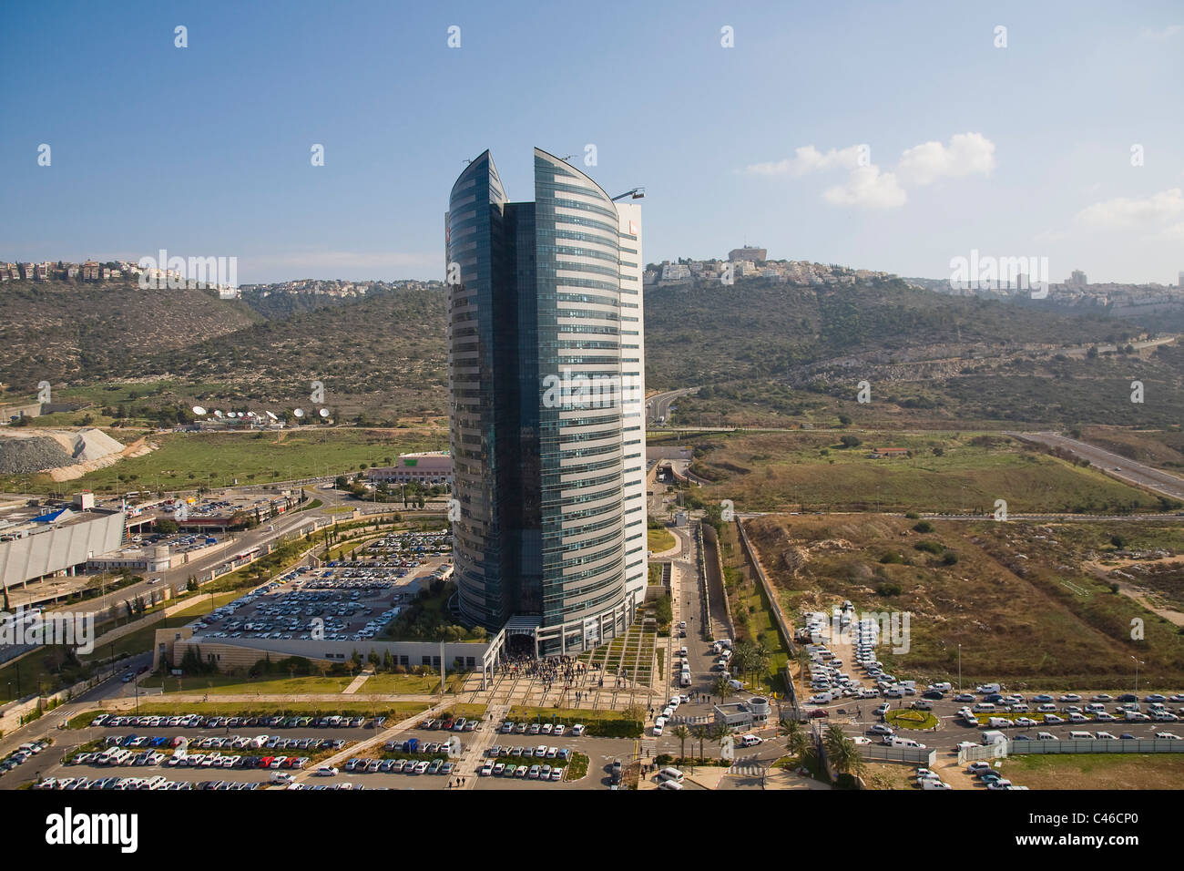Aerial photograph of the Israeli electric company's headquarter in ...