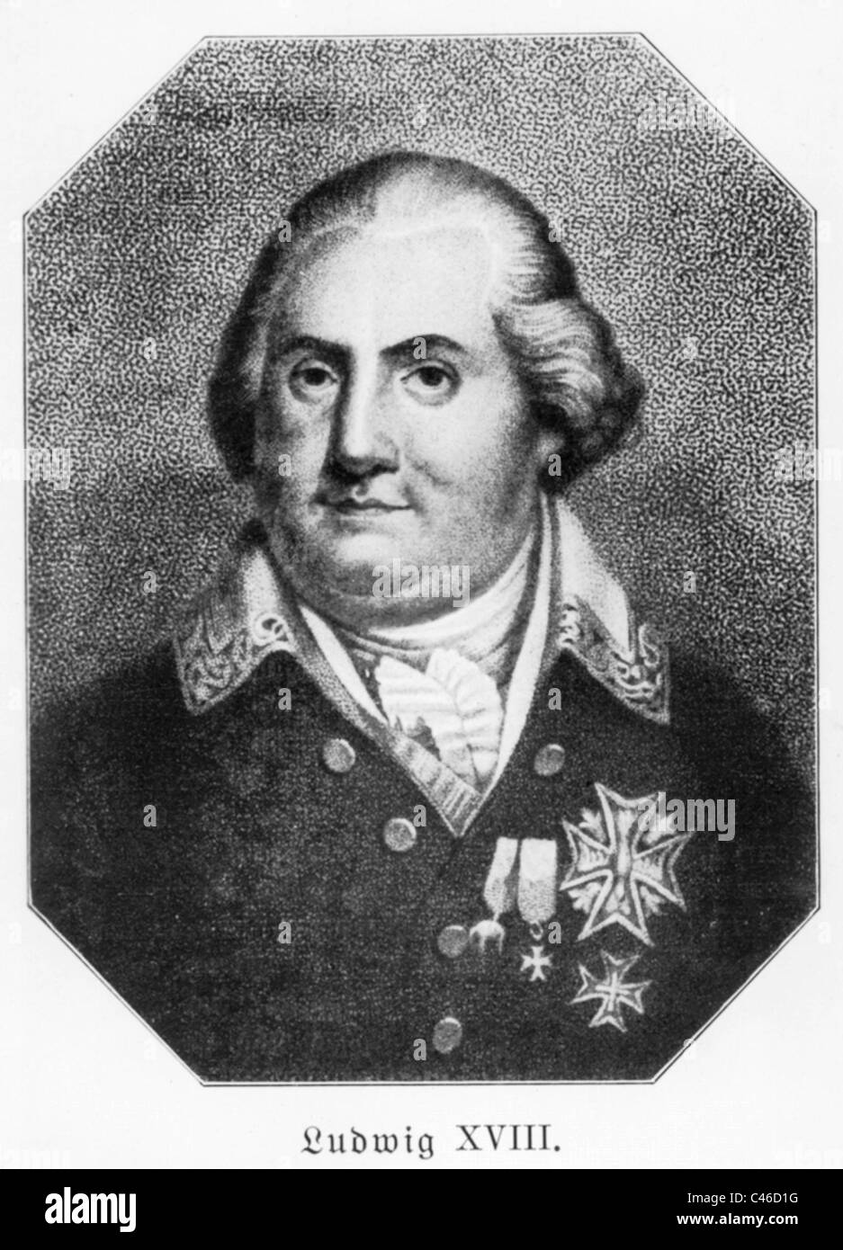 Louis xviii royal Black and White Stock Photos & Images - Alamy