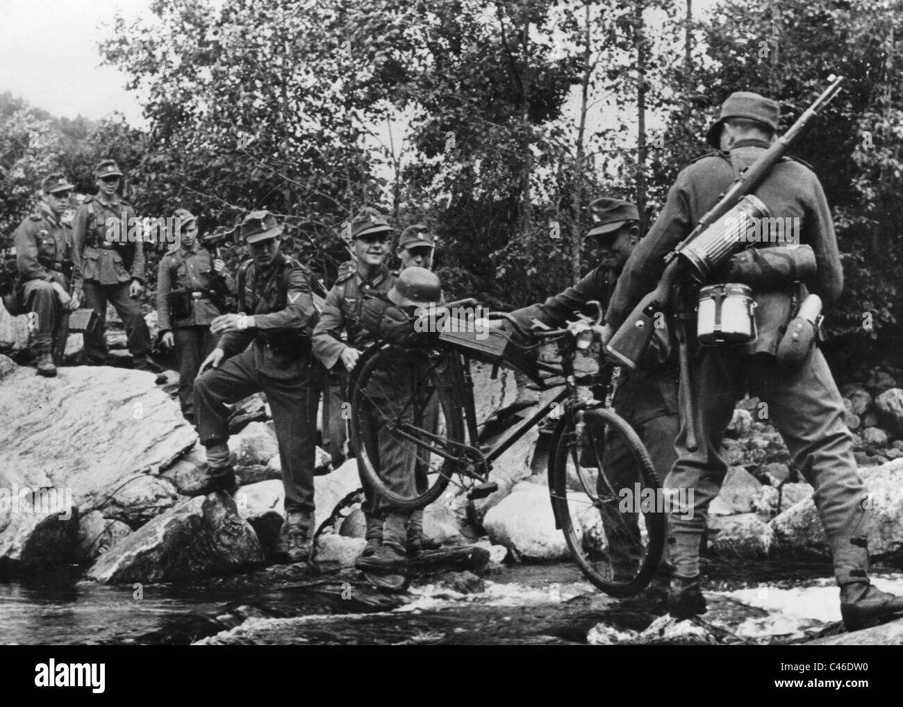 Second World War: German Bicycle Infantry Stock Photo - Alamy