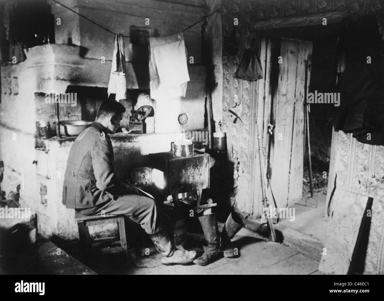 Second World War: German Bunkers and Troop Accommodations Stock Photo ...