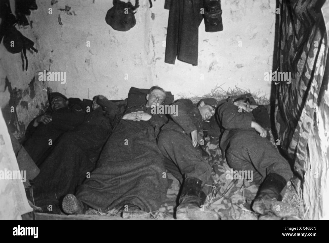 Second World War: German Bunkers and Troop Accommodations Stock Photo ...