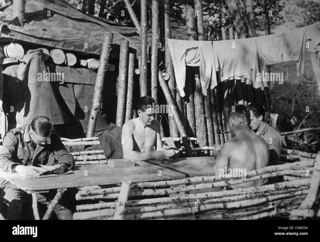 Second World War: German Bunkers and Troop Accommodations Stock Photo ...