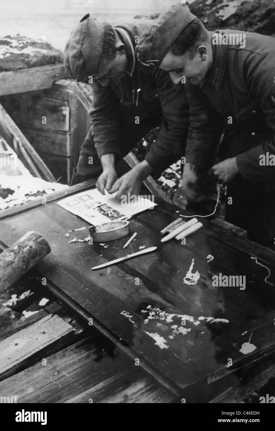Second World War: German Bunkers and Troop Accommodations Stock Photo ...