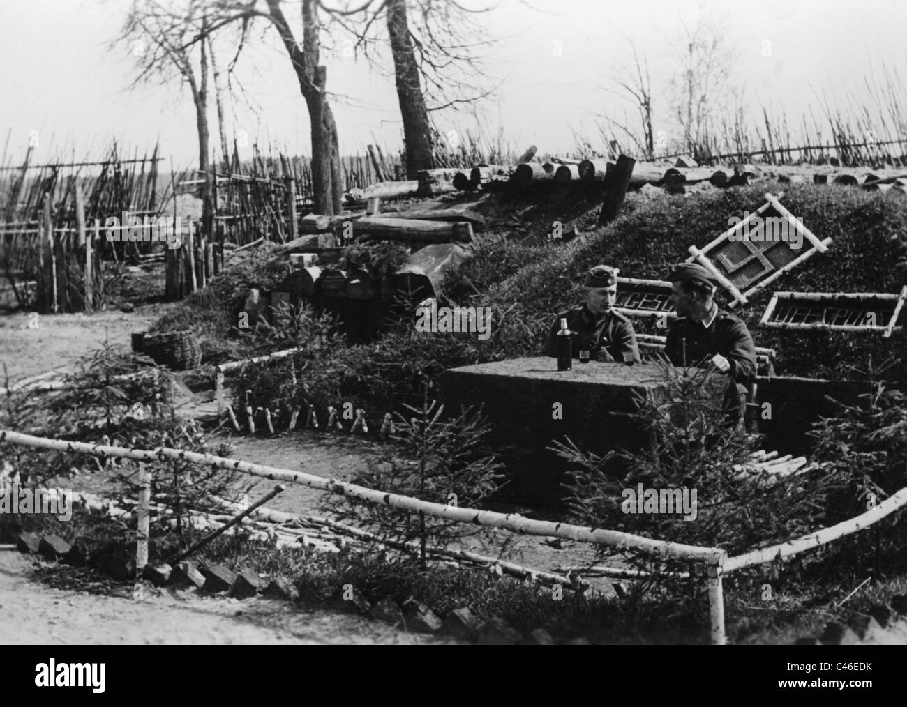 Second World War: German Bunkers and Troop Accommodations Stock Photo ...