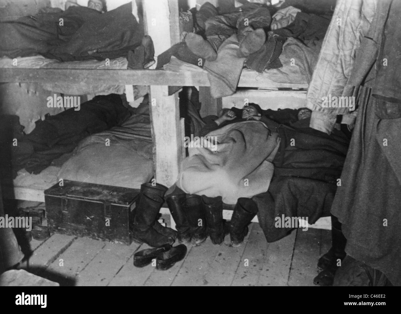 Second World War: German Bunkers and Troop Accommodations Stock Photo ...