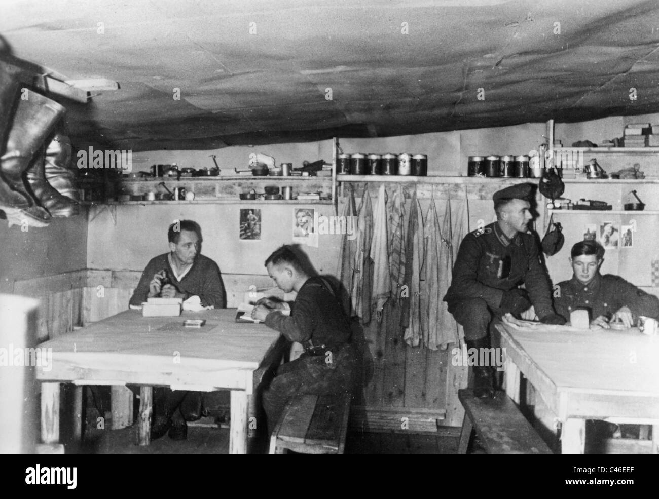 Second World War: German Bunkers and Troop Accommodations Stock Photo ...