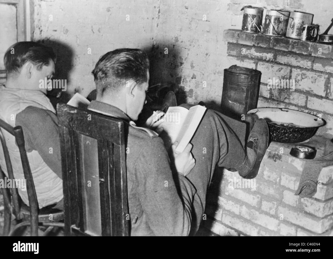 Second World War: German Soldiers during their leisure time Stock Photo ...