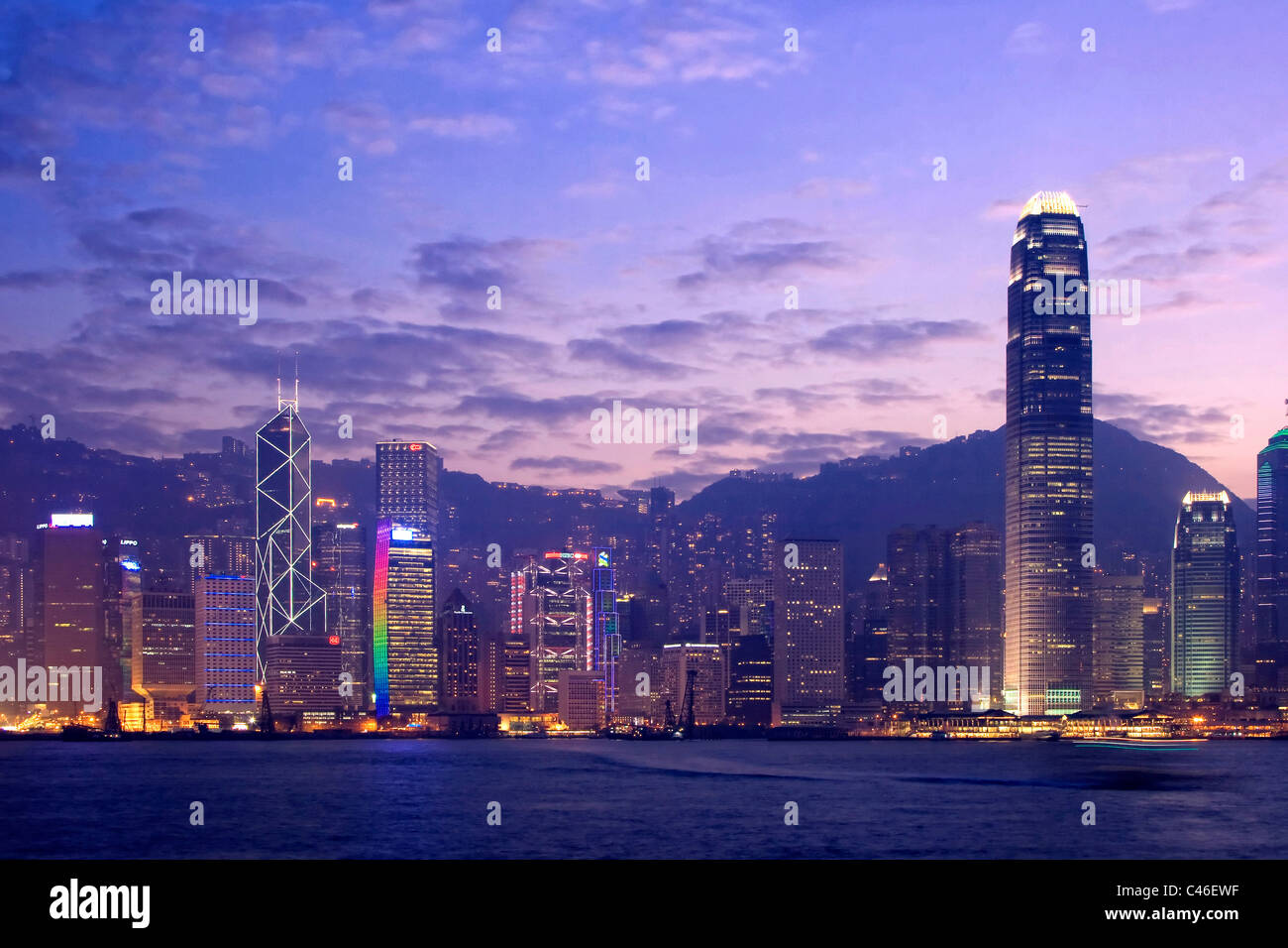 Victoria Harbour and Hong Kong Skyline, Hong Kong, China Stock Photo ...