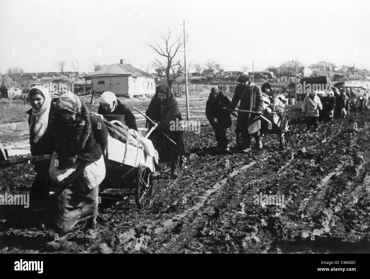 Second World War, Russian Civil Population: Distress, Refugees, 1941 ...
