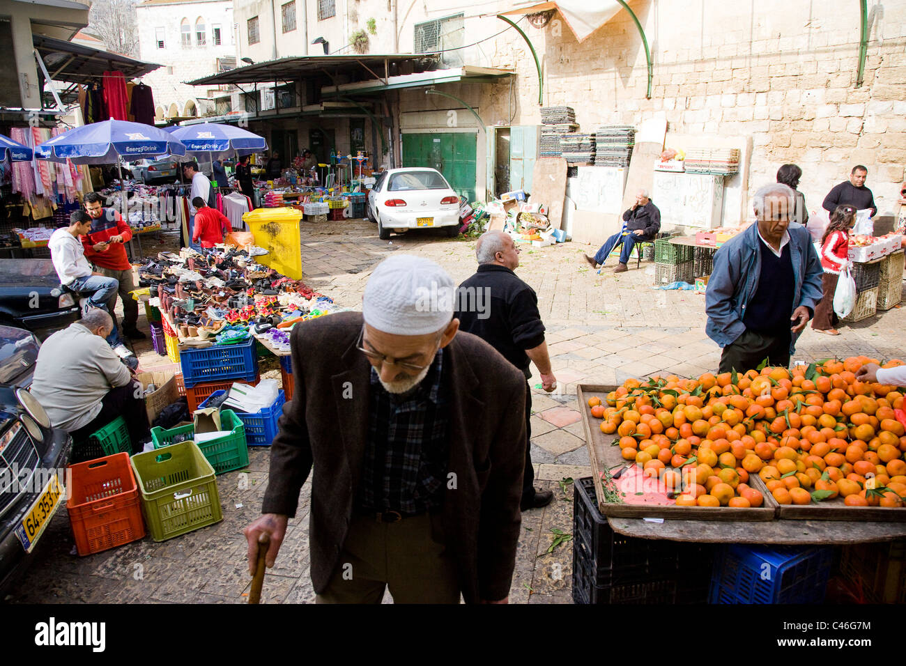 Photograph of the market of the old city of Nazareth Stock Photo - Alamy