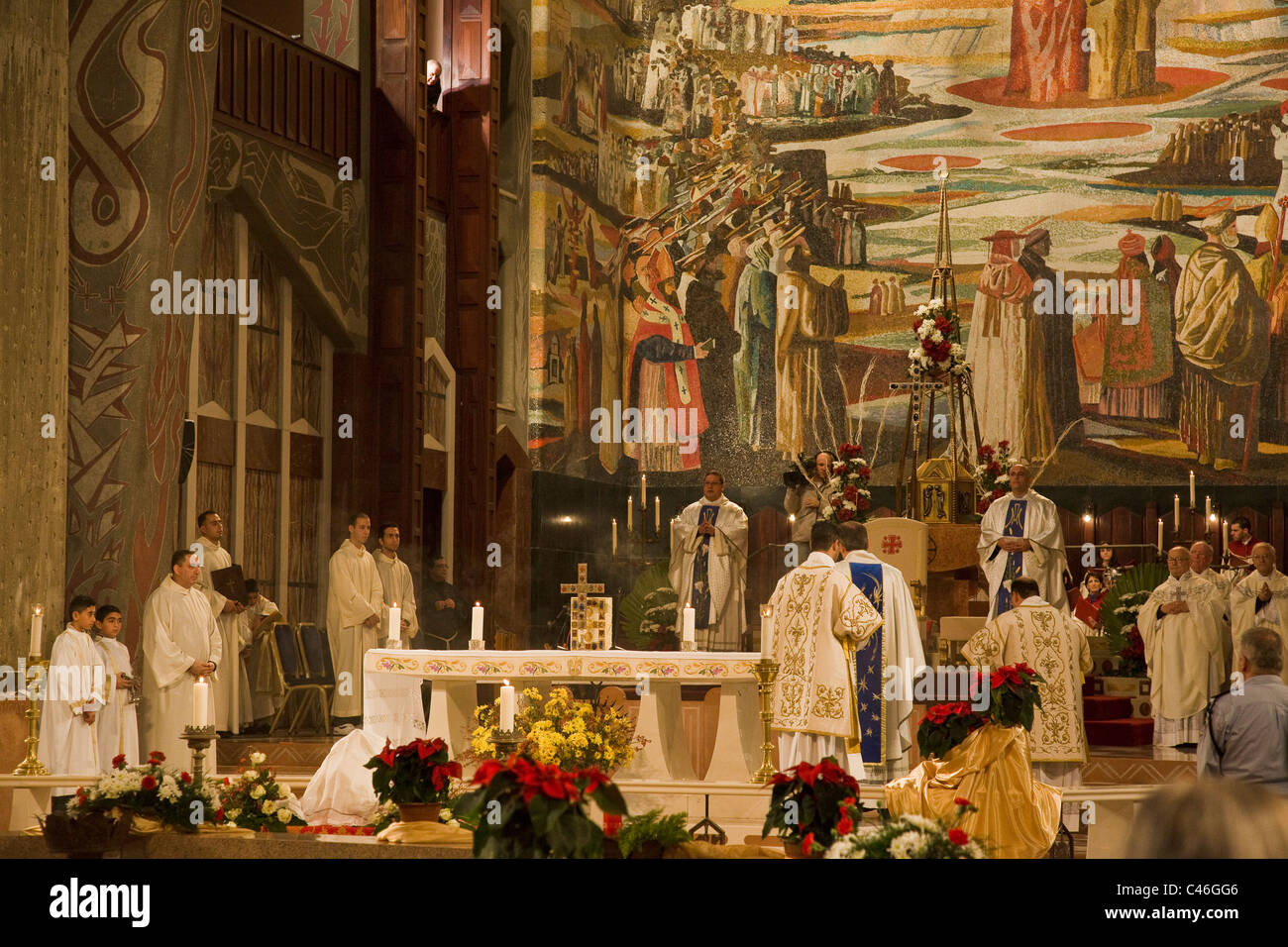 Photograph of christmas eve at the church of the annunciation in ...