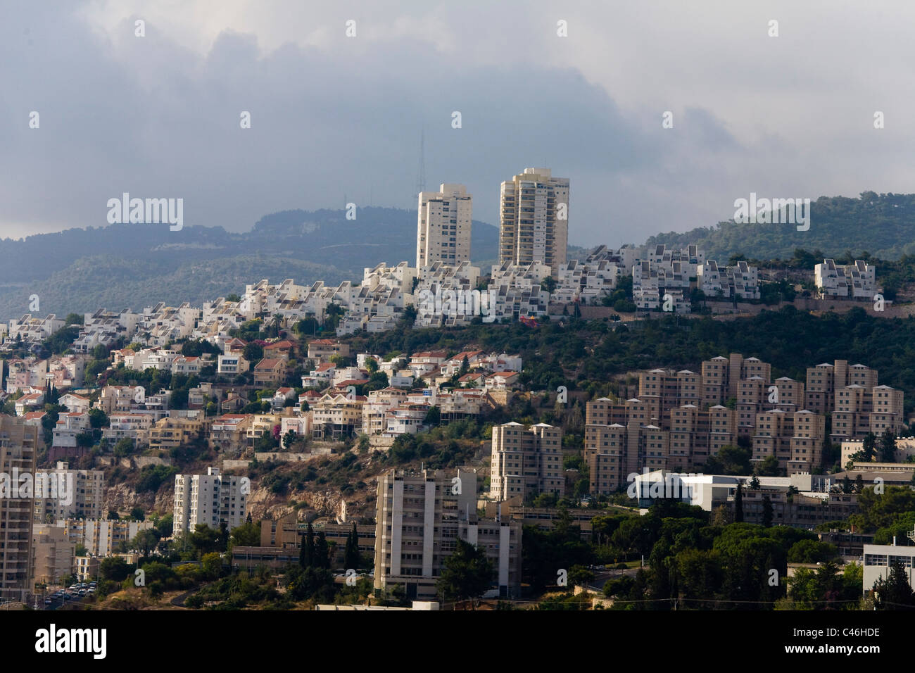 Aerial photograph of the city of Haifa Stock Photo - Alamy