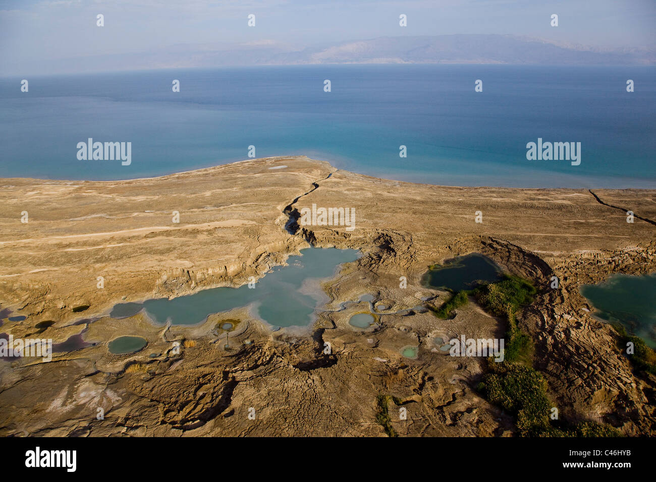 Aerial photograph of the Dead sea Stock Photo - Alamy
