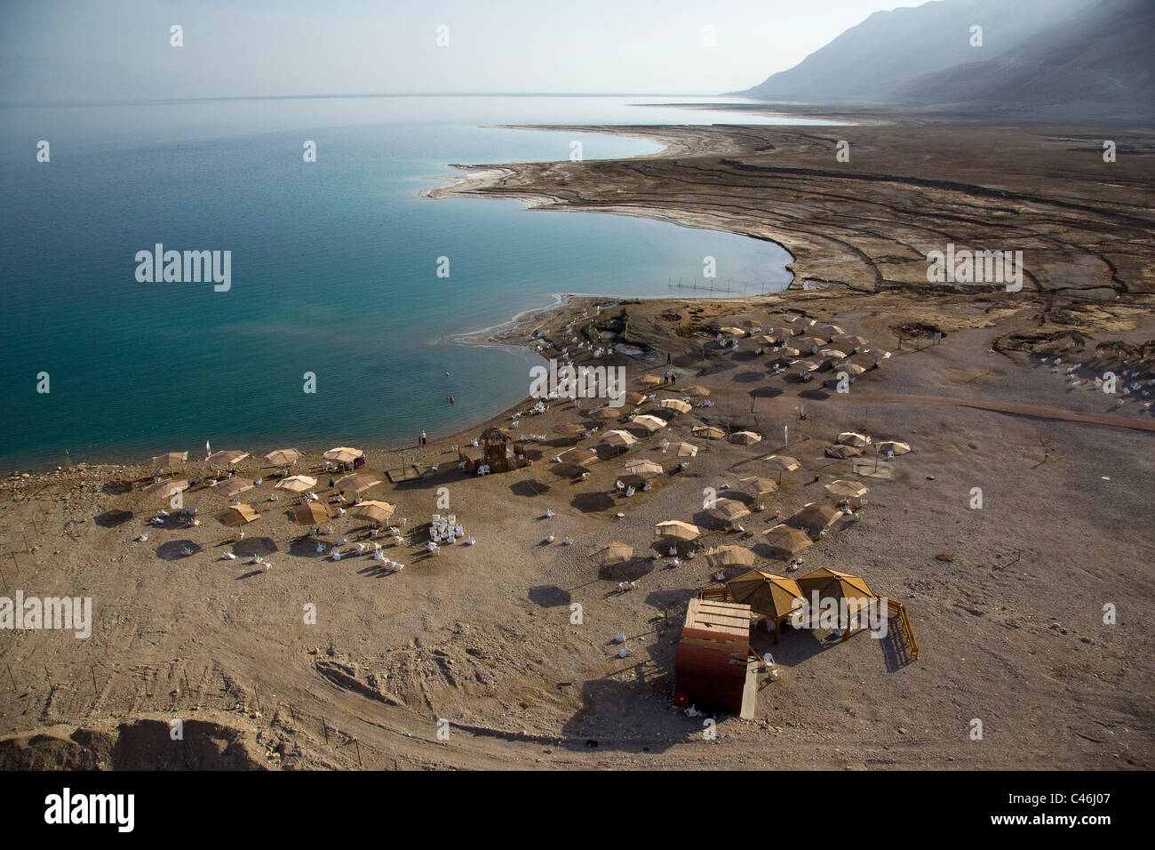 Aerial photograph of the Dead sea Stock Photo - Alamy